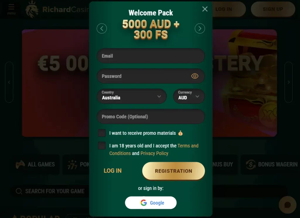 Richard Casino Login, Secure Access for Australian Players
